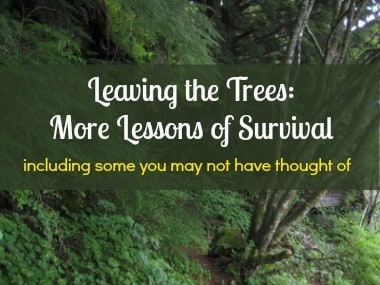 Leaving the Trees: More Lessons of Survival - Backdoor Survival