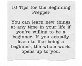 10 Tips for the Beginning Prepper - Backdoor Survival