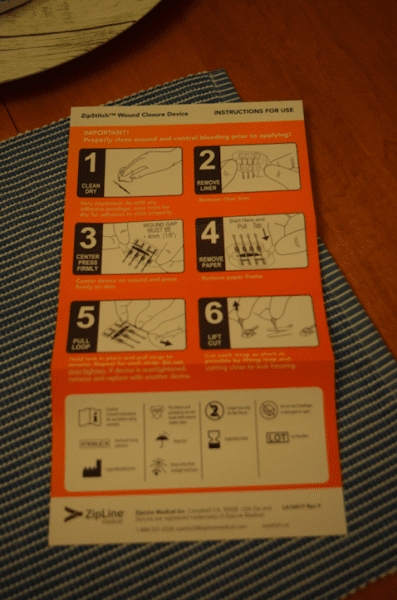 ZipStitch Review: The Perfect Tool for the Right Injury - Backdoor Survival