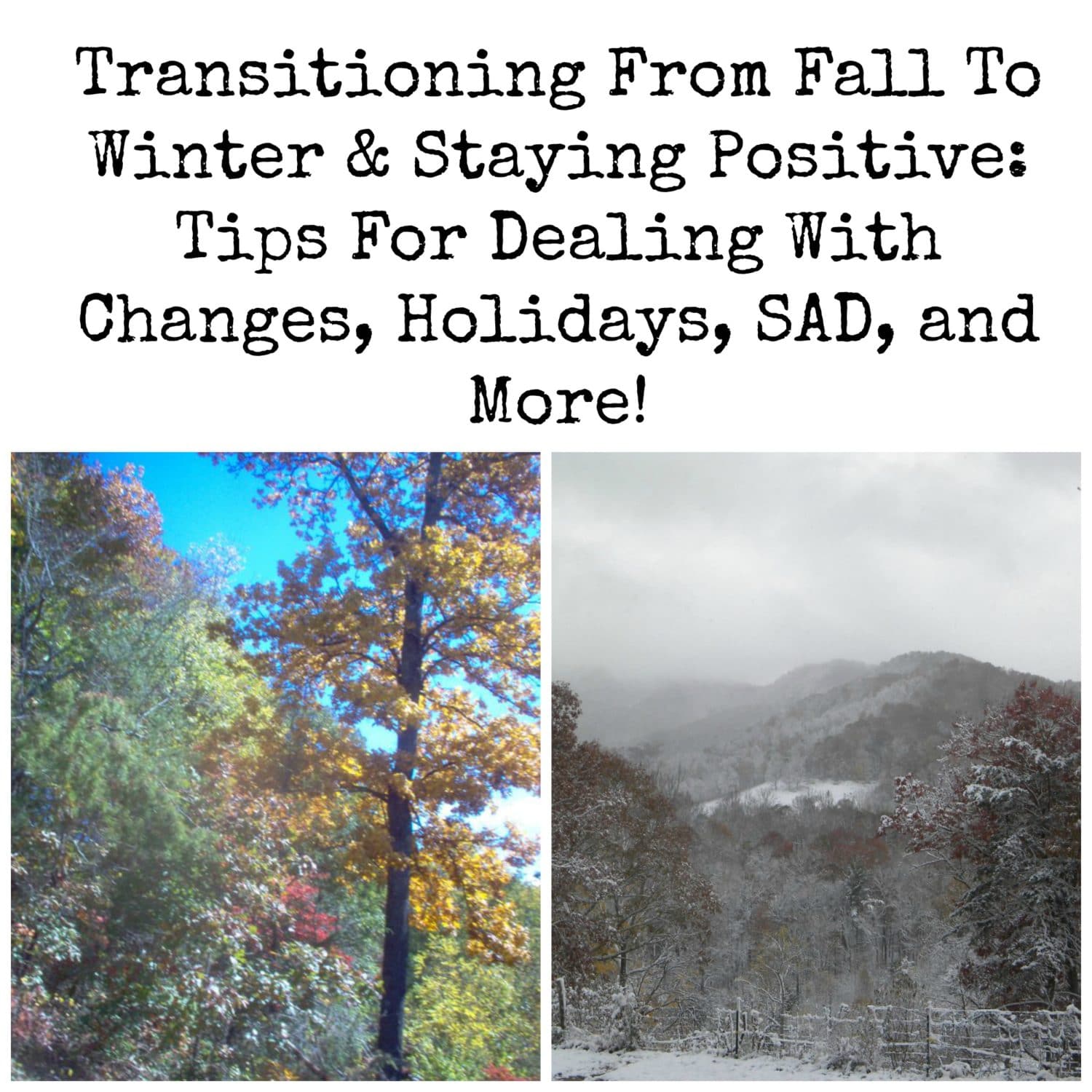 Transitioning From Fall To Winter & Staying Positive Tips For Dealing ...
