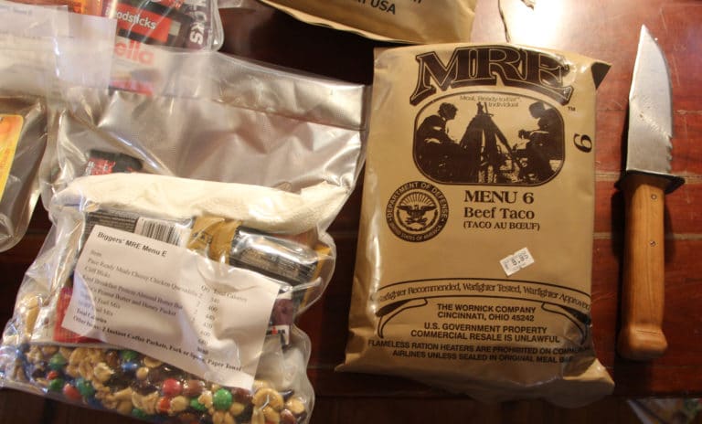 Biggers MRE Menus A-I: Making Tasty MREs At Home - Backdoor Survival